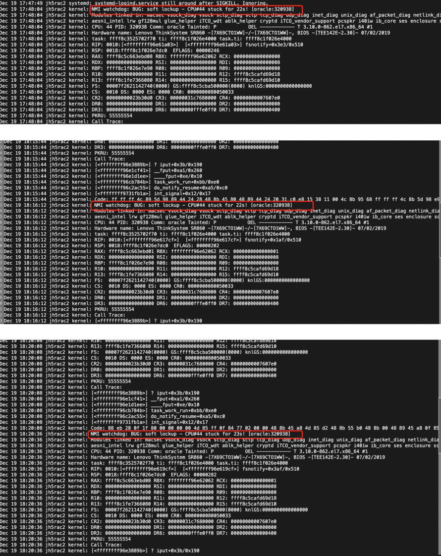 oracle一次看门狗（watchdog）导致的卡顿案例_ITPUB博客