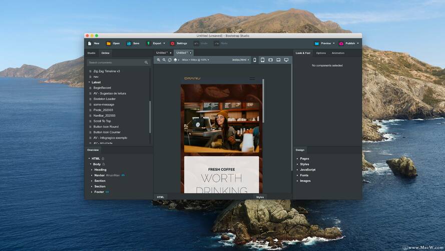 网页设计工具：Bootstrap Studio for Mac 直装版_ITPUB博客