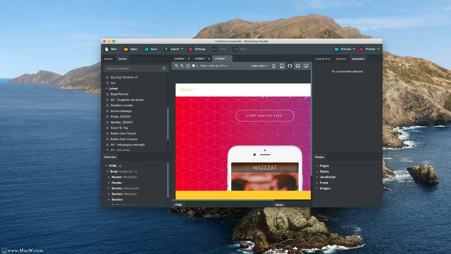 网页设计工具：Bootstrap Studio for Mac 直装版_ITPUB博客