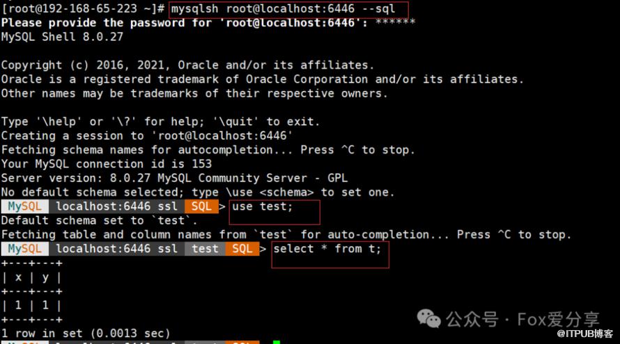 Mysql8.0 InnoDB Cluster 高可用集群架构实战_ITPUB博客